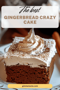Gingerbread Crazy Cake
